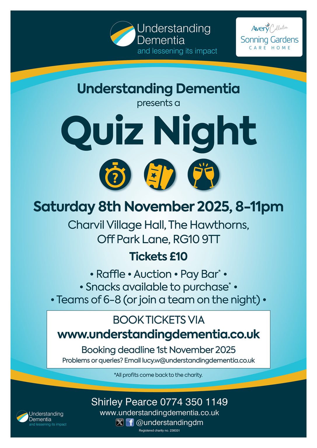Understanding Dementia Quiz Night Saturday 8th November 2025 8 pm ...